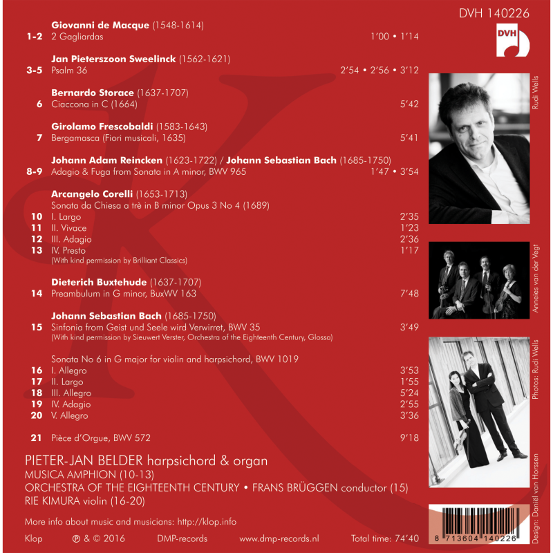 50 Years Klop Early Keyboard Instruments PIETER-JAN BELDER – DMP-records